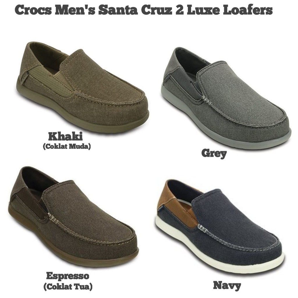 Jual Sepatu CROCS Santa Cruz 2 Luxe Slip On Loafers Comfortable ...