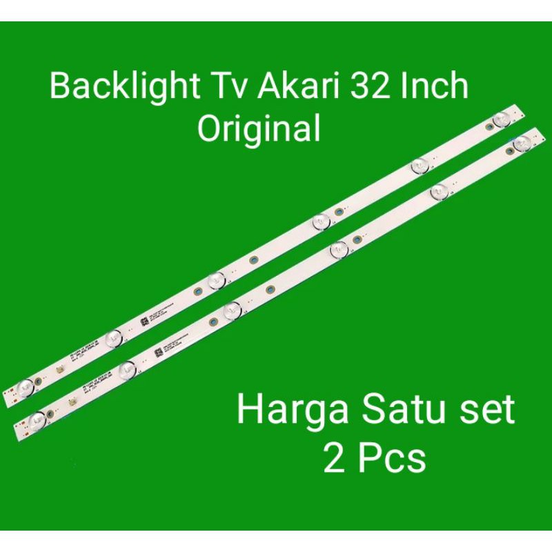 Jual Backlight Led Tv Akari 32 Inch Original 1 set (2 pcs) | Shopee ...