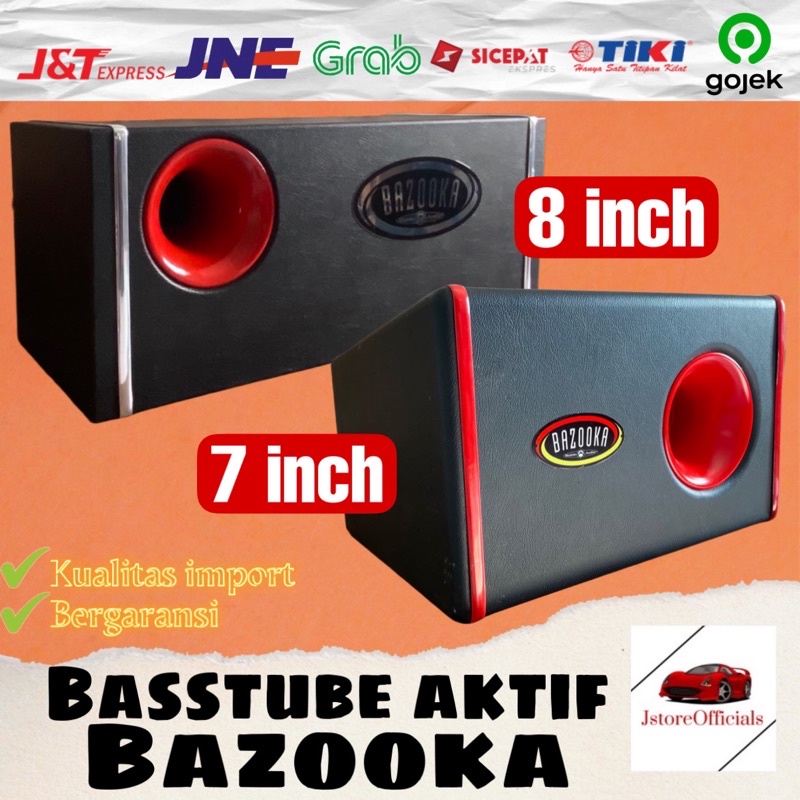 Jual Bass Tube Aktif Mobil / Subwoofer Bazooka – Ukuran 7 Inch & 8 Inch ...