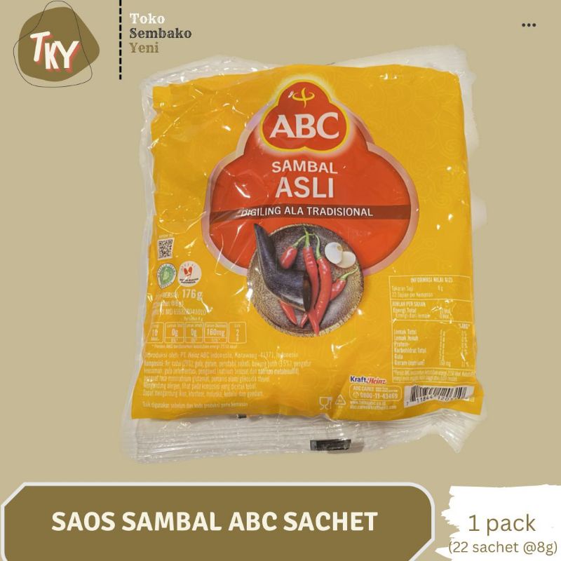 Jual Saos Sambal ABC Stick 1 Pack (22 sachet@8 g) | Shopee Indonesia