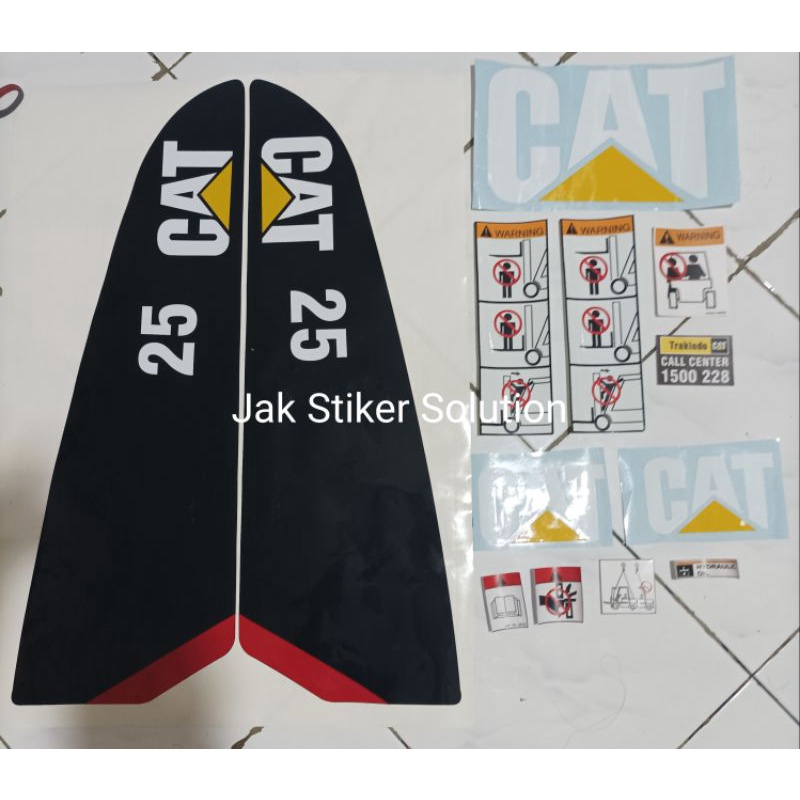 Jual Stiker Forklift Caterpillar Cat 25 Decal alat Berat | Shopee Indonesia