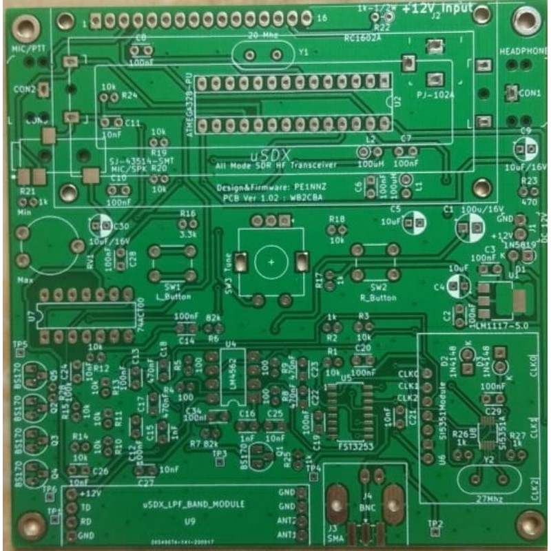 Jual PCB uSDX SSB SDR Transceiver + PCB filter | Shopee Indonesia