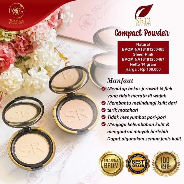 Jual COMPACT POWDER NATURAL/Exclusive Compact Powder SR12/ Perpaduan ...
