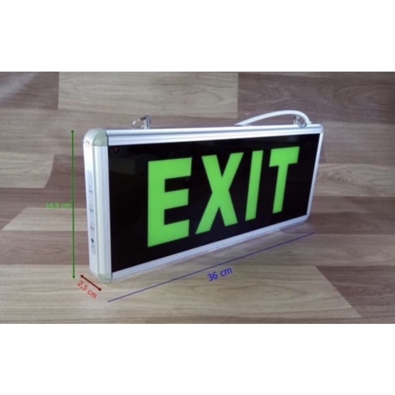 Jual lampu EXIT LED / Lampu darurat Emergency EXIT lampu 2sisi | Shopee ...