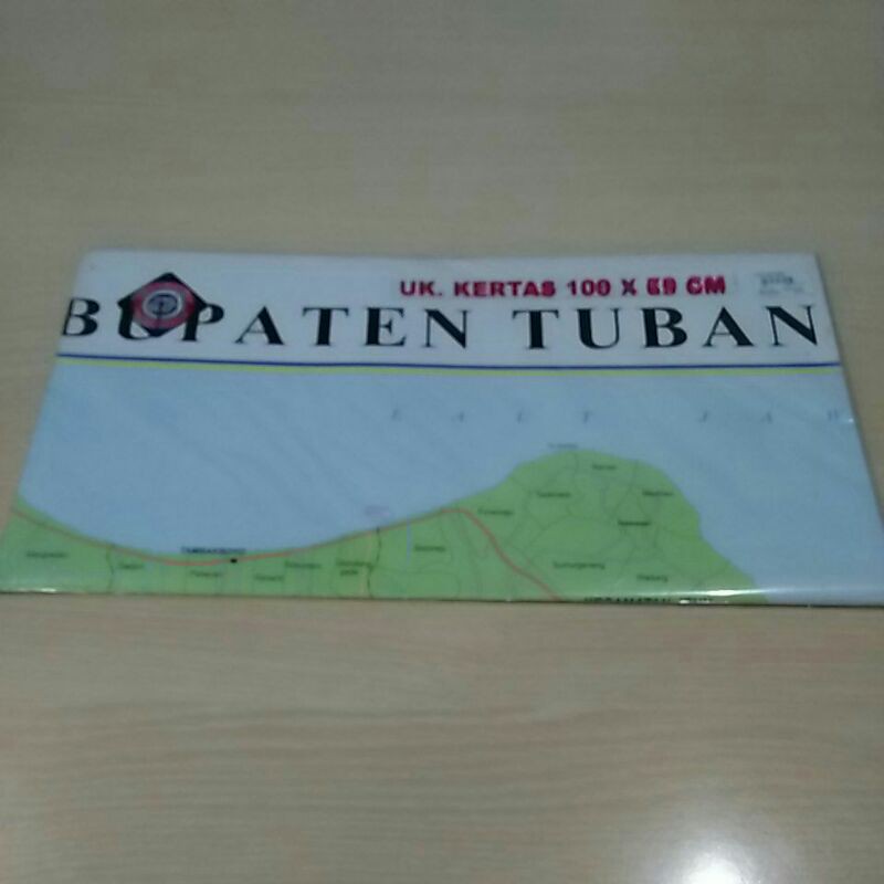 Jual peta kabupaten tuban ukuran 100x65cm | Shopee Indonesia