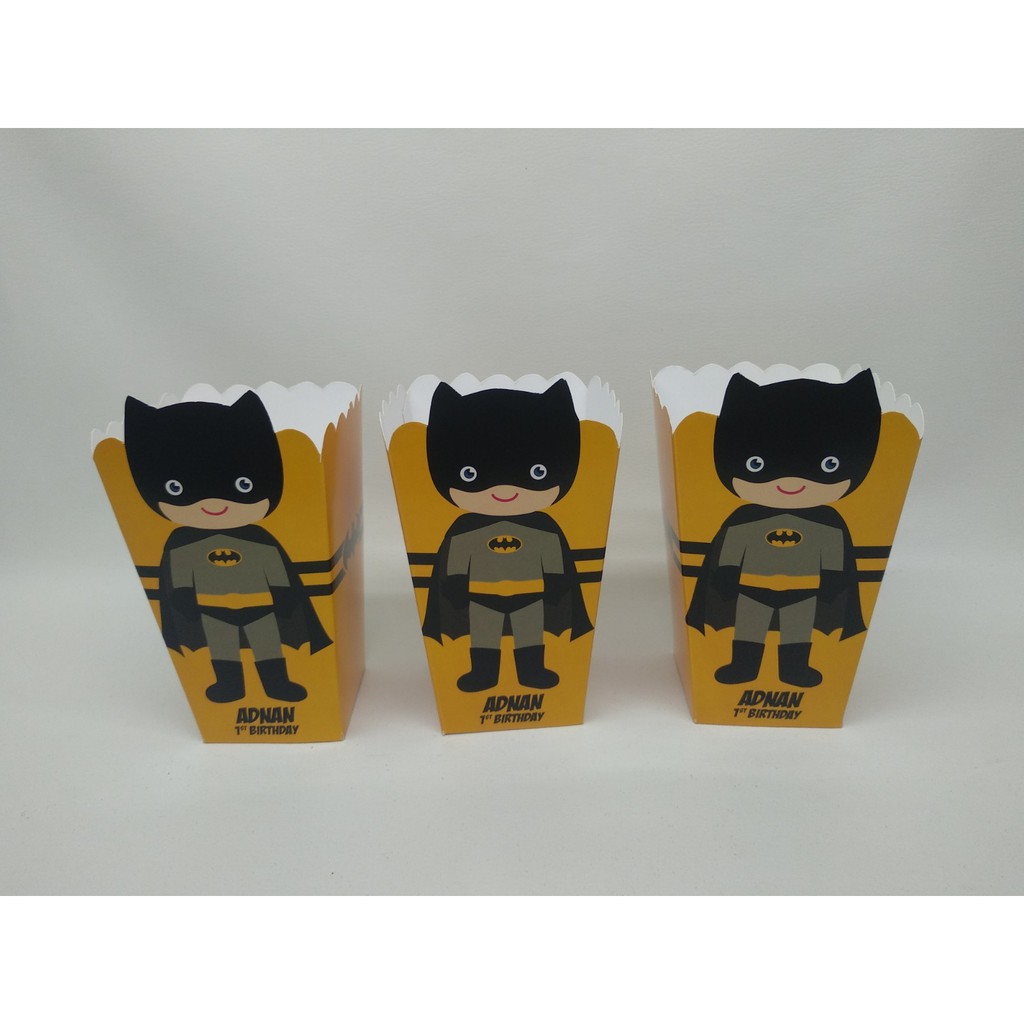 Jual Popcorn Box Custom Tema Batman | Shopee Indonesia