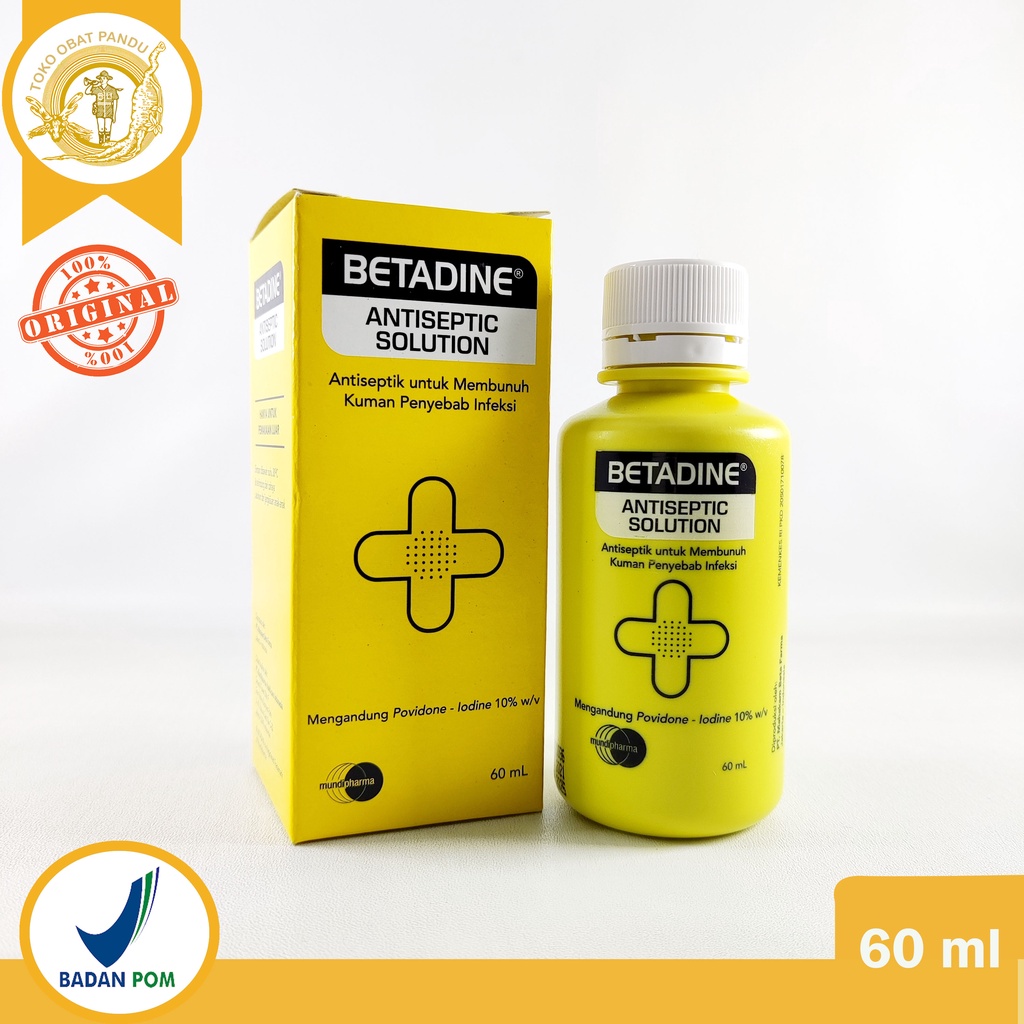 Jual BETADINE ANTISEPTIC SOLUTION (60 ml) | Shopee Indonesia