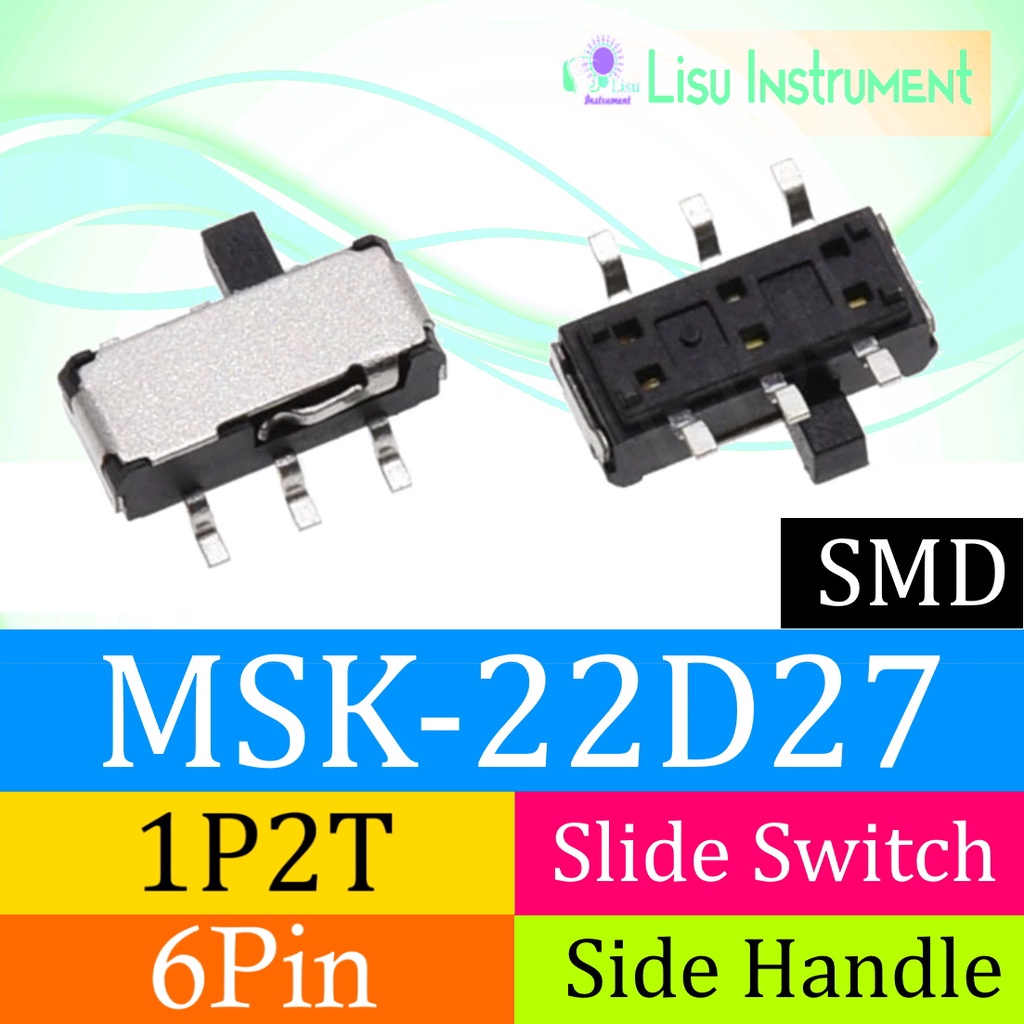 Jual MSK-22D27 SMD Side Slide Switch 2P2T 6-Pin MSK22D27 Surface Mount Switch | Shopee Indonesia