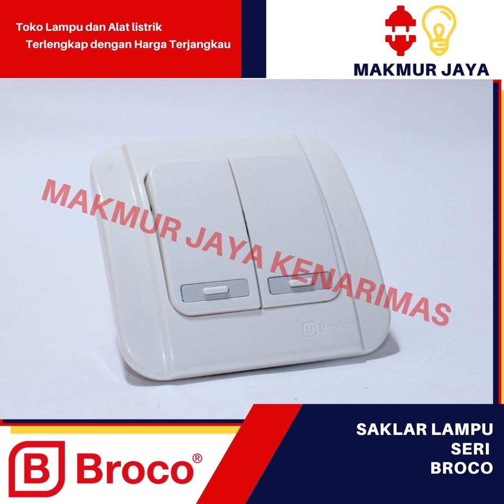 Jual saklar seri Broco galleo/Saklar Broco Inbow murah/saklar seri ...