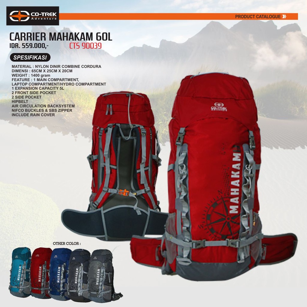 Jual Tas Carrier Cotrek / Tas Keril / Tas Gunung Consina / Tas Gunung ...