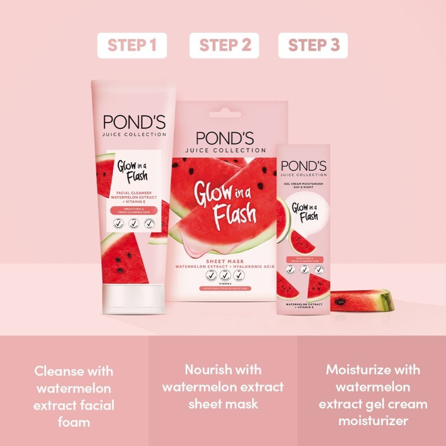 Jual PONDS Juice Collection Moisturizer Watermelon Extract + Vit E 20G ...