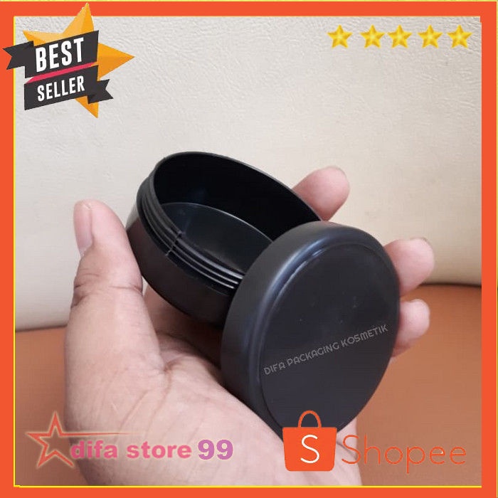 Jual Pot Pomade 50gr Full Black Pot Jar Pomade 50 Gram [minimal 5pcs ...