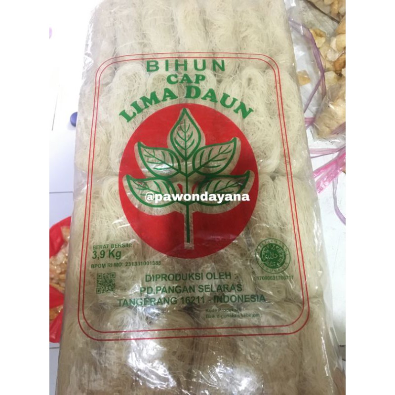 Jual Bihun Cap Lima Daun / Bihun Lima Daun 1kg | Shopee Indonesia