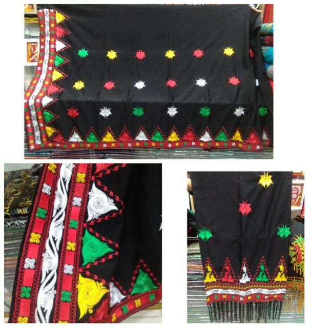 Jual Kain Bordir Kerawang Gayo Khas Aceh Rok dan Selendang | Shopee ...