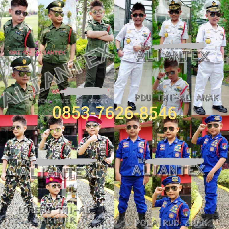 Jual baju profesi tni kostrad, pdu tni, polisi air, loreng tni | Shopee ...