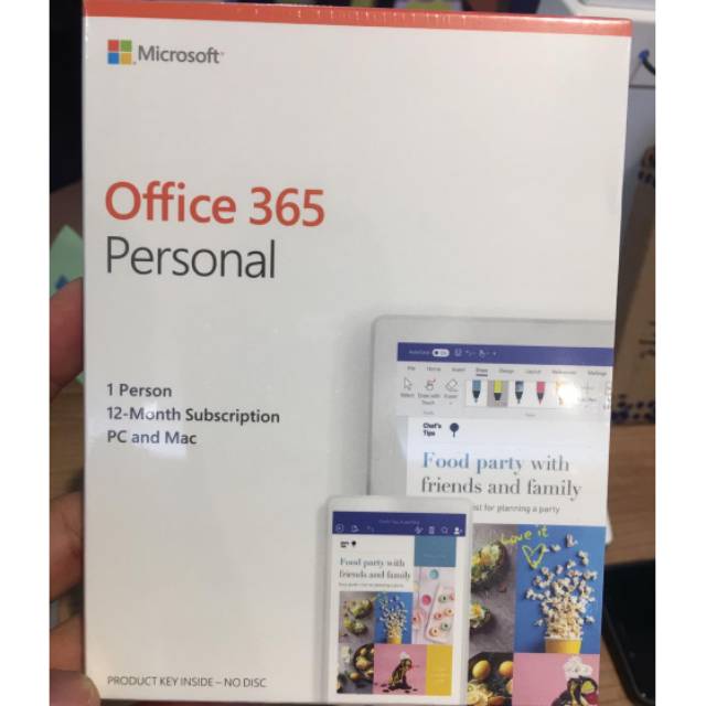 Jual Microsoft Office 365 Personal 1 User Person 1 Year PC and Mac ...