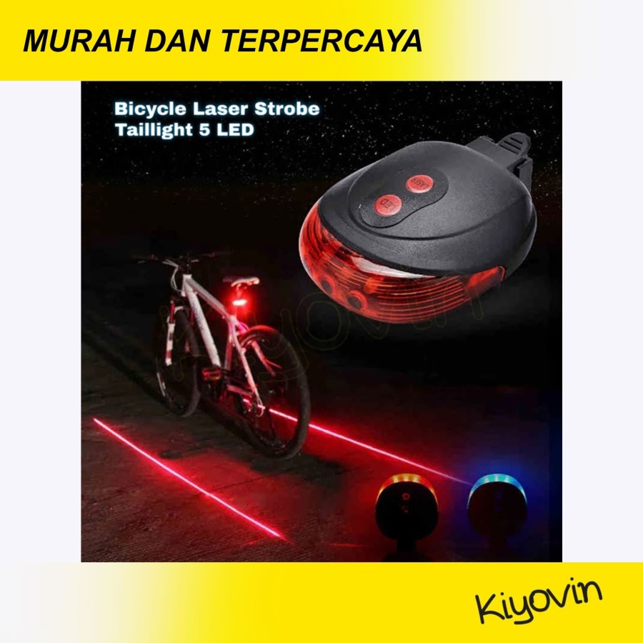 Jual LAMPU BELAKANG SINAR LASER LED SEPEDA | Shopee Indonesia