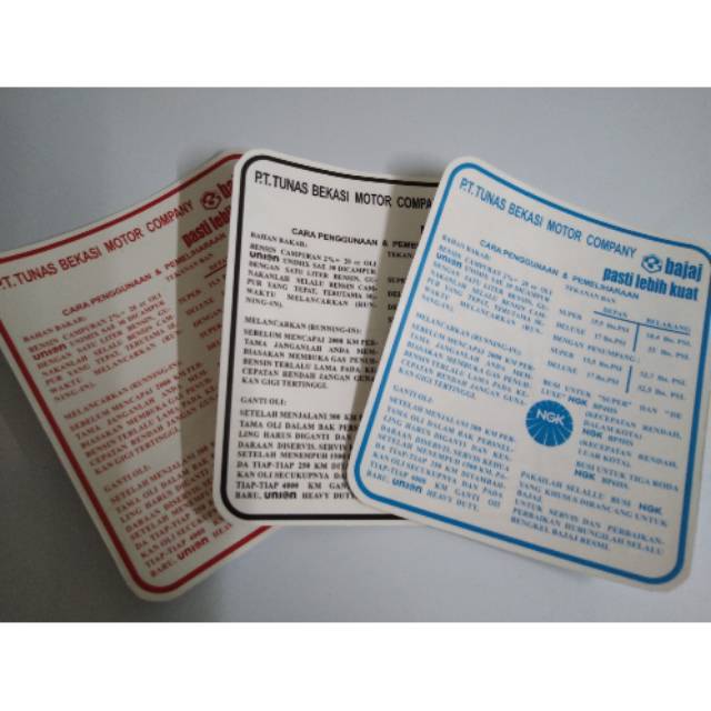 Jual Sticker warning bajai bajaj vespa | Shopee Indonesia
