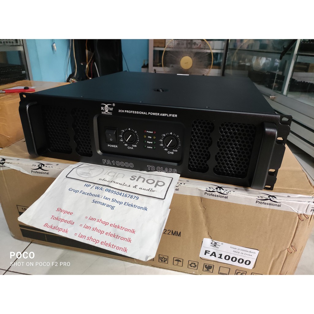 Jual Power Amplifier RDW FA10000 Power RDW FA 10000 Class TD Original ...