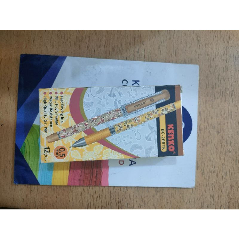 Jual bolpen kenko gel batik BG 20BTK / pulpen kenko gel batik BG 20BTK ...
