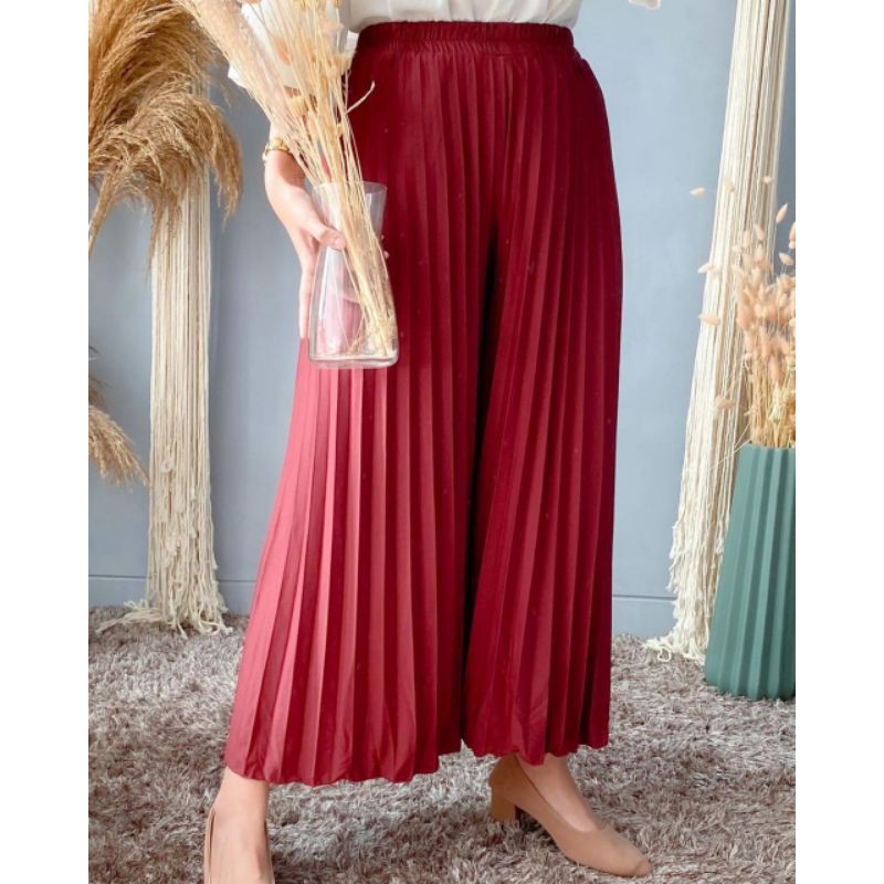 Jual KULOT PLISKET PREMIUM Lipatan Besar Bahan Jersey Hyget Super Tebal ...