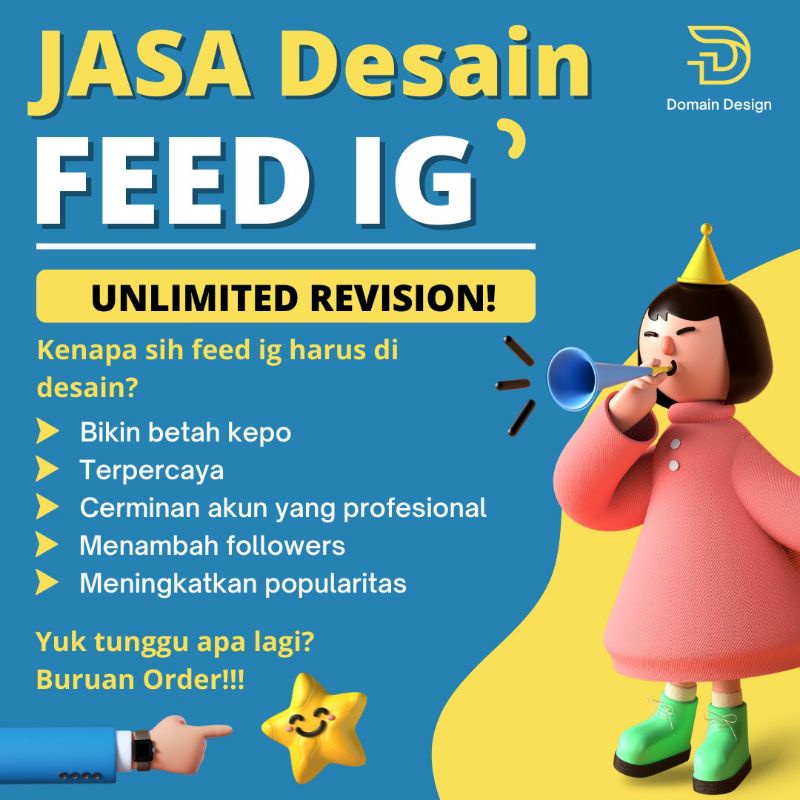 Jual Jasa Desain feed ige murah meriah cepat desain story, reels, iklan ...