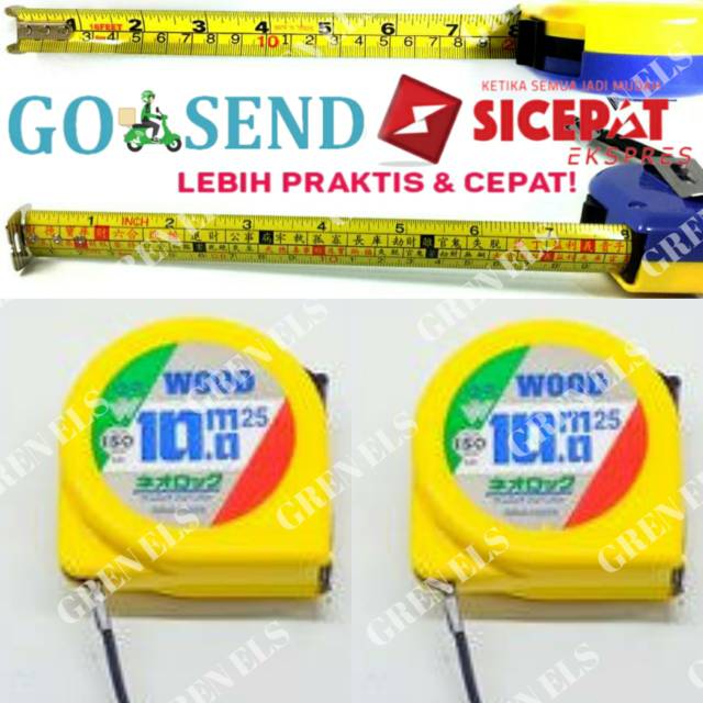 Jual METERAN 10 M WOOD / ALAT UKUR DOUBLE 2 SISI BOLAK BALIK | Shopee ...