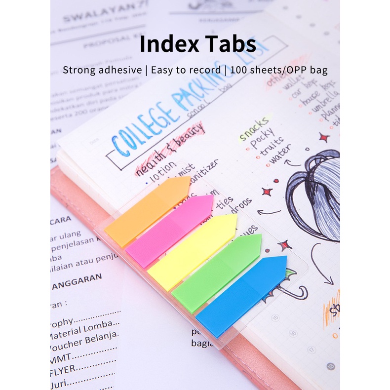 Jual Sticky Notes DELI Index Tabs Panah 5 Warna - EA10602 | Shopee ...
