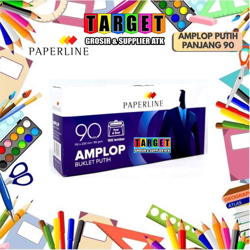 Jual AMPLOP PUTIH BESAR PANJANG 90 / AMPLOP PAPERLINE MERPATI / AMPLOP ...