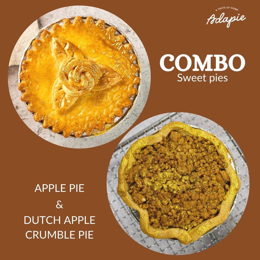 Jual COMBO CLASSIC APPLE PIE & DUTCH APPLE CRUMBLE PIE 10CM | Shopee ...