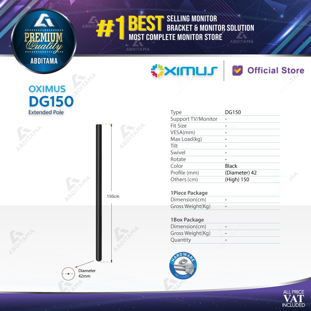 Jual TV Bracket wall Stand Pole Extended DG150 | Shopee Indonesia