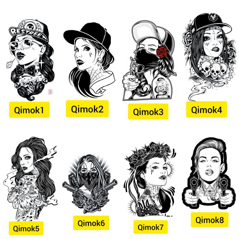 Jual Tato Temporer Wanita Stiker Tato Minimalis - QIMOK | Shopee Indonesia