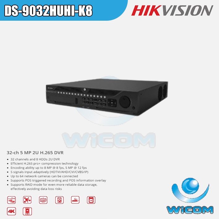 Jual Hikvision DVR 32ch DS-9032HUHI-K8 (Turbo HD) | Shopee Indonesia