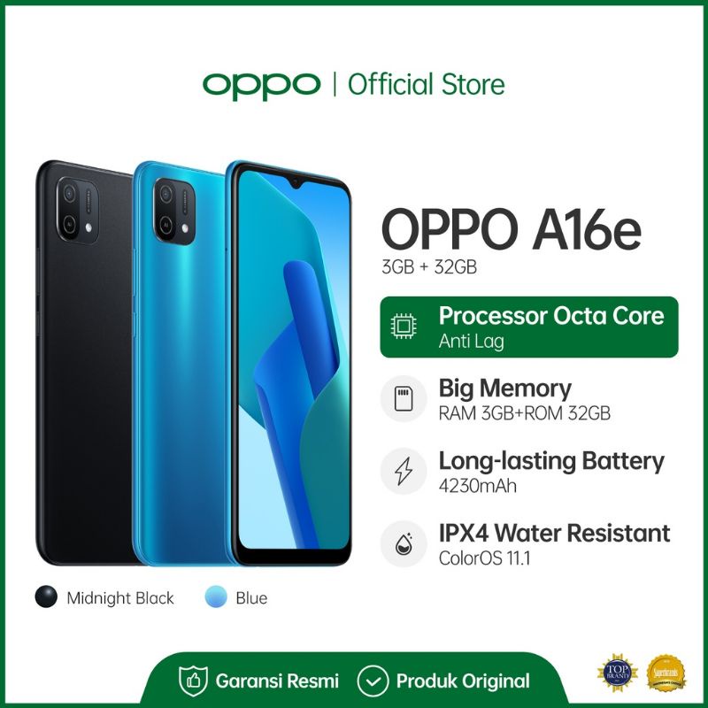 Jual Oppo A16e Garansi Resmi Official | Shopee Indonesia