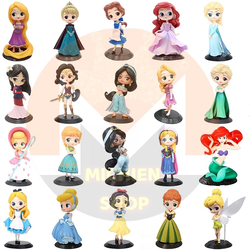 Jual Disney Princess QPosket Ariel Frozen Cinderella Figure | Shopee ...