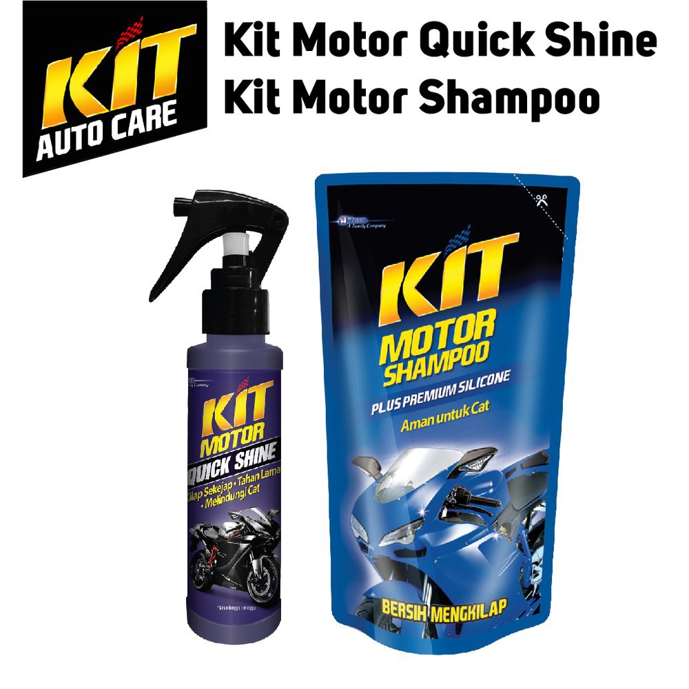 Jual Kit Motor Quick Shine Pump 100mL dan Shampoo 200ml | Shopee Indonesia