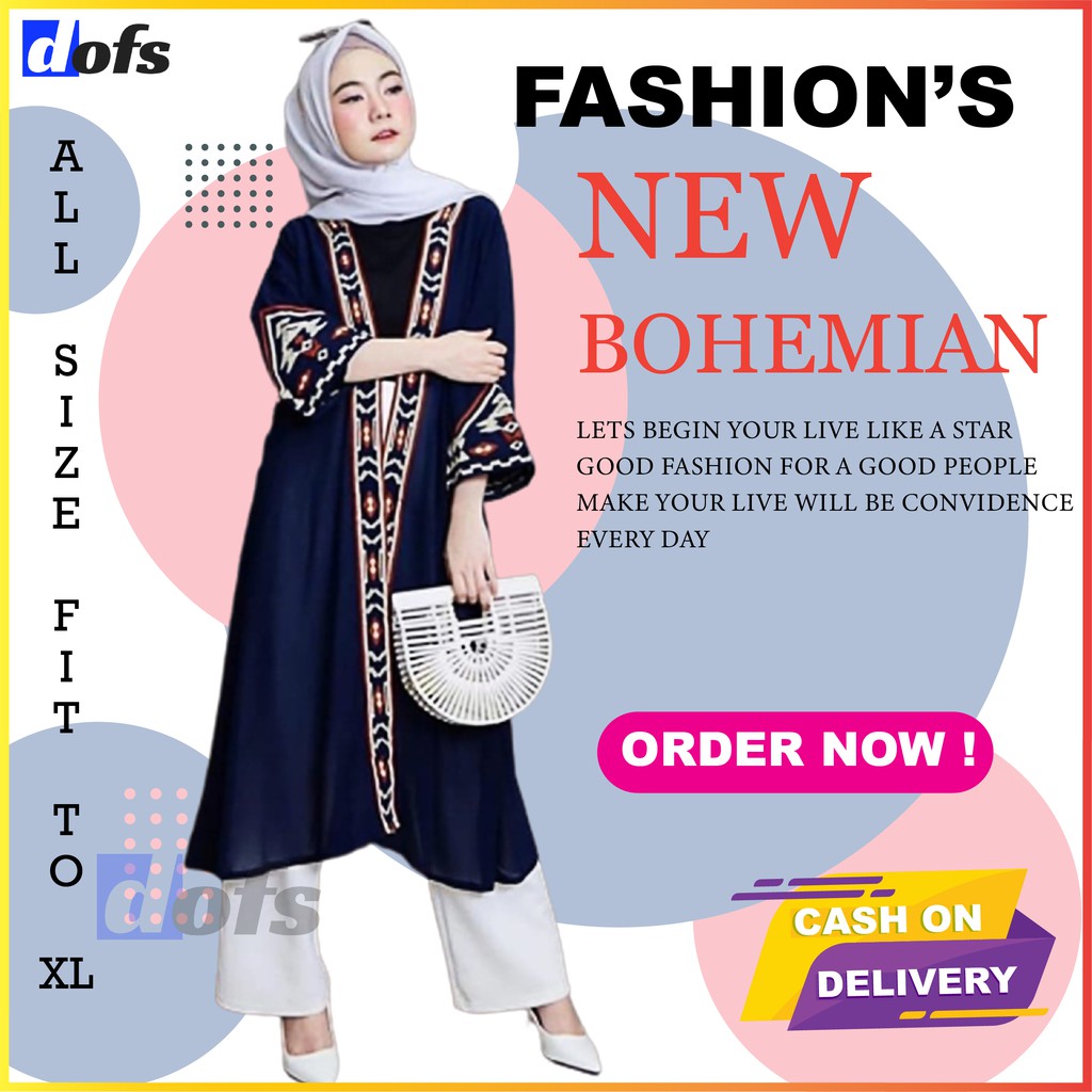 Jual Bohemian Rumba Cardigan /Outher Panjang /Long Etnik /Outher Wanita ...