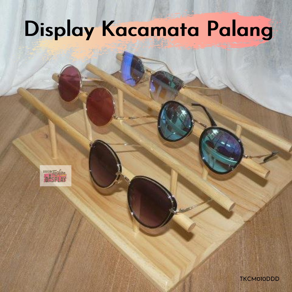 Jual Display Kacamata Kayu Premium Palang 4 Susun Stand Rak Tempat ...