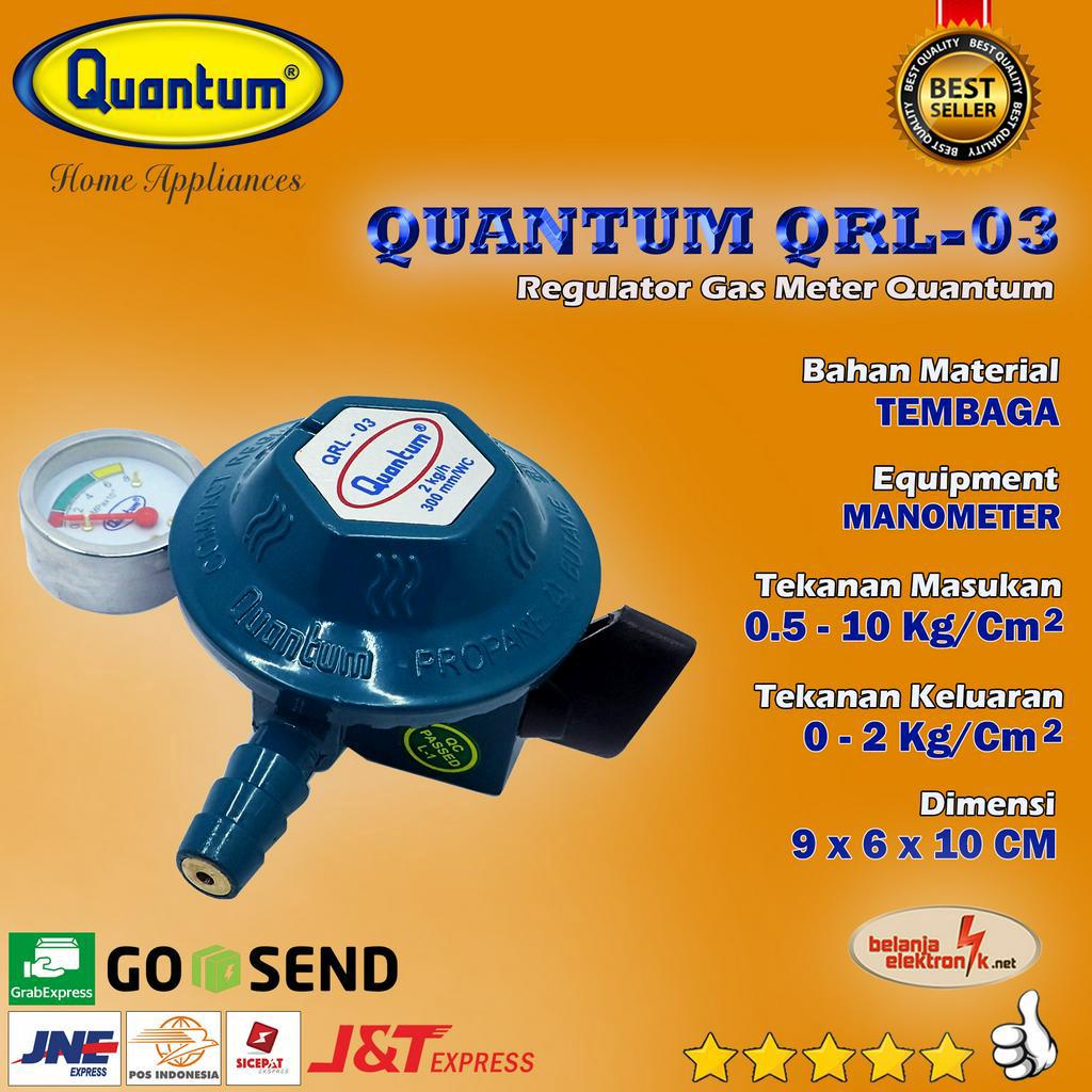 Jual REGULATOR GAS METER QUANTUM QRL-03 / QRL-23 TEKANAN RENDAH LOW ...