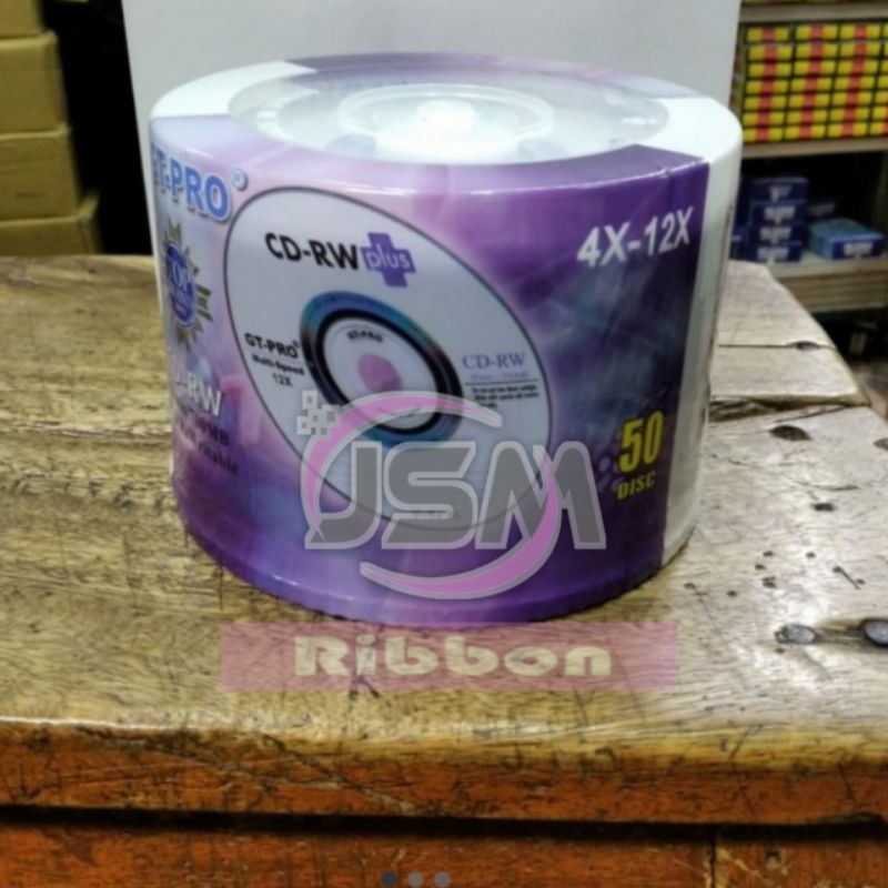 Jual CD-RW GT PRO 4x12x Tabung IS 50 Pcs Harga Per Tabung | Shopee ...