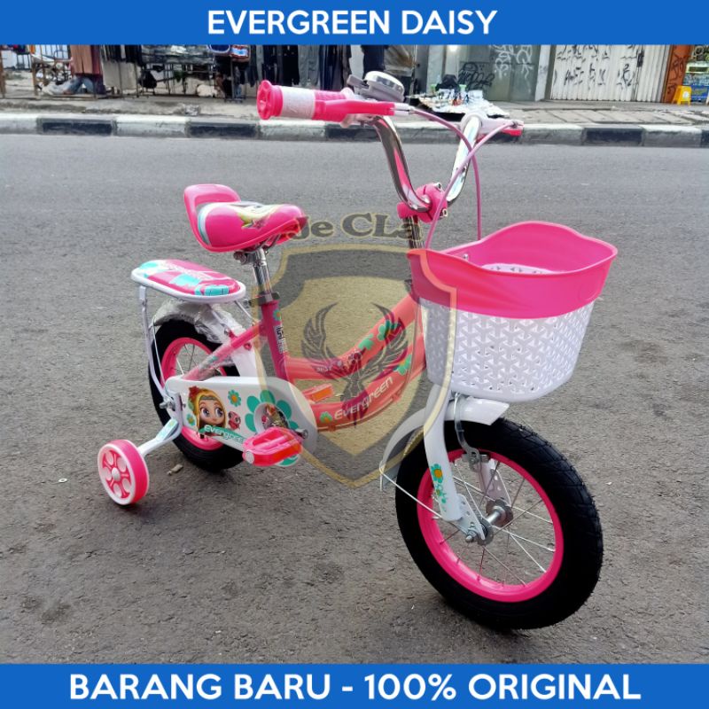 Jual Sepeda Anak Perempuan Cewek Roda Empat Mini 12 16 Inch EVERGREEN ...