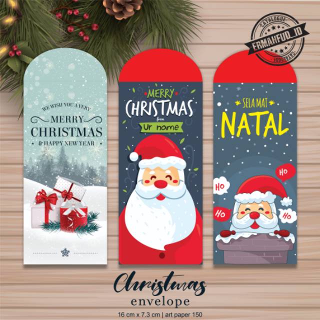 Jual Amplop spesial natal amplop natal lucu Christmas money envelope ...