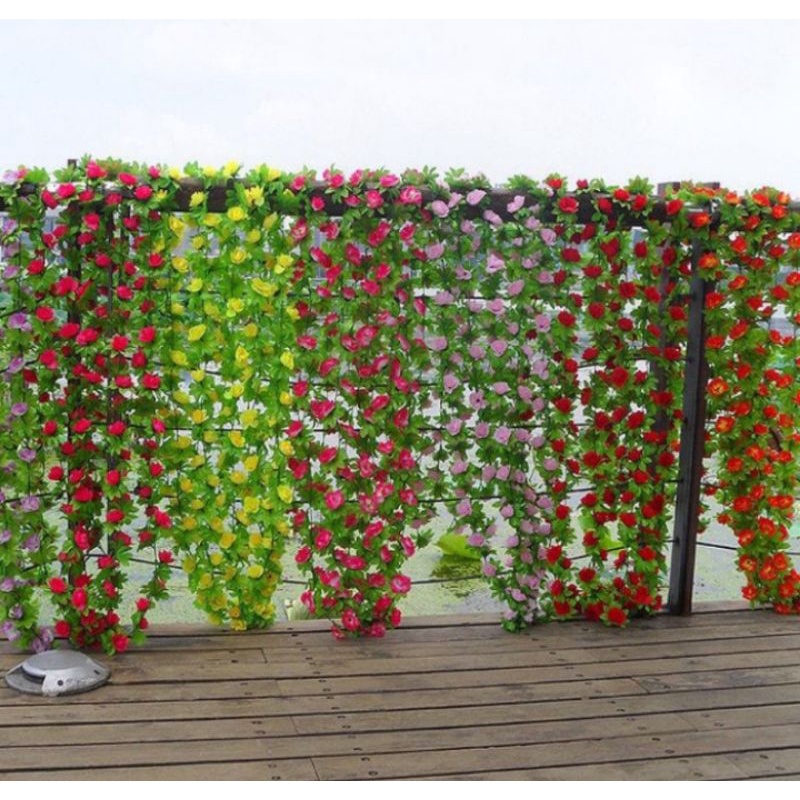 Jual BUNGA RAMBAT MAWAR BUNGA ARTIFICIAL BUNGA PLASTIK DEKORASI PESTA ...