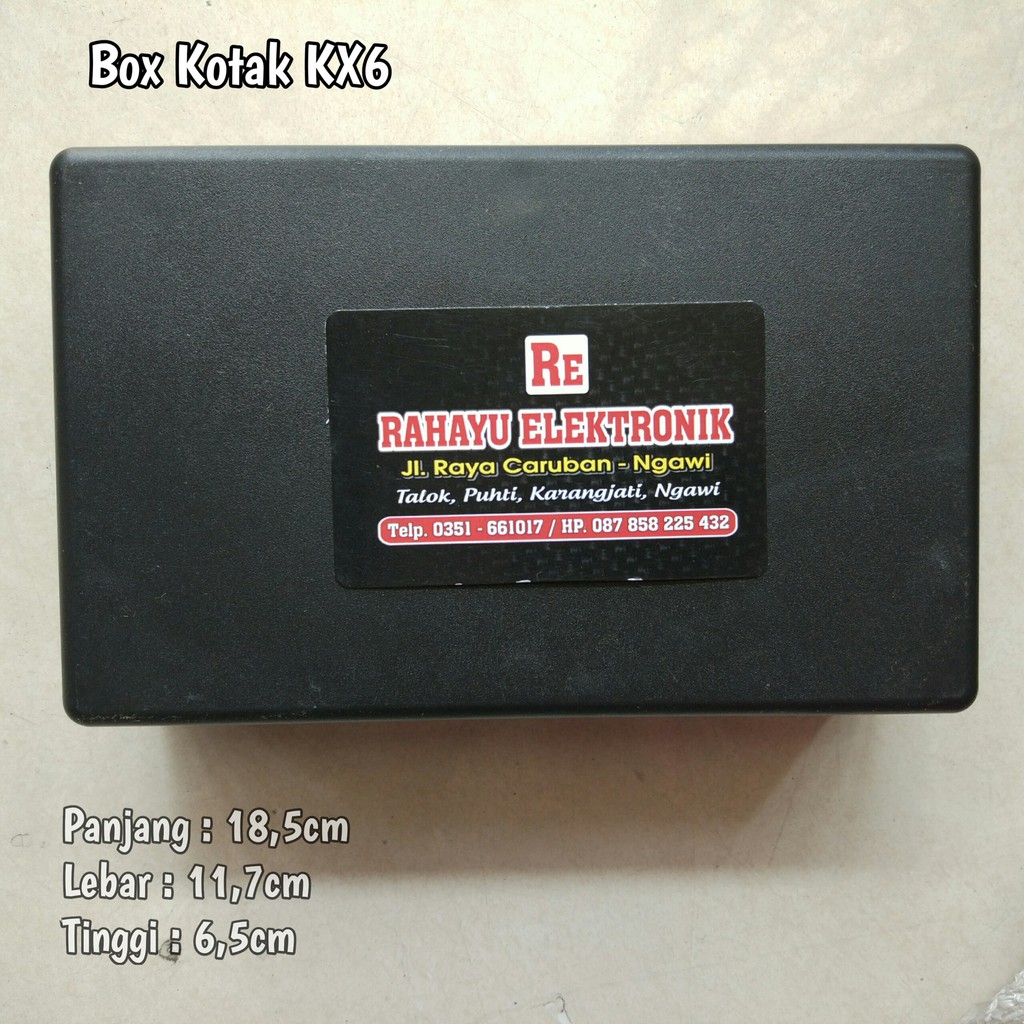 Jual BOX KOTAK KX 6 / BOX PLASTIK HITAM X6 | Shopee Indonesia