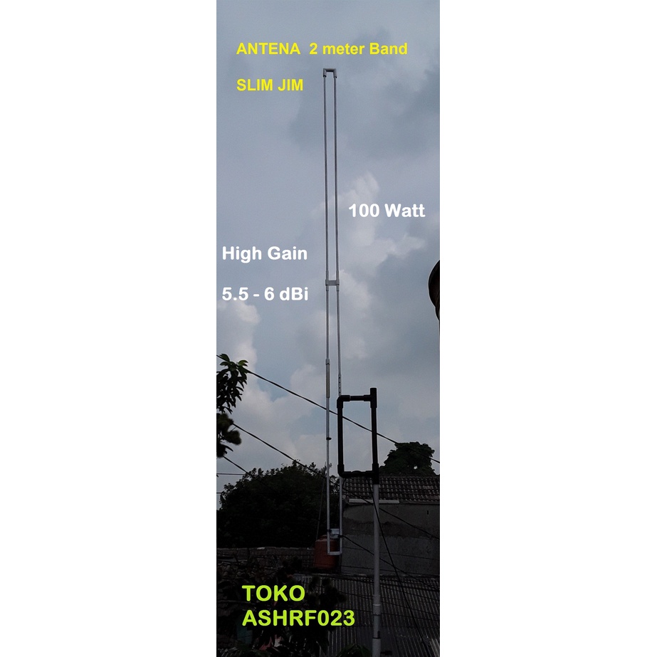 Jual ANTENA 2 meter Band 144 Mhz TIPE SLIM JIM 100 WATT FA100SJ2M-1 ...