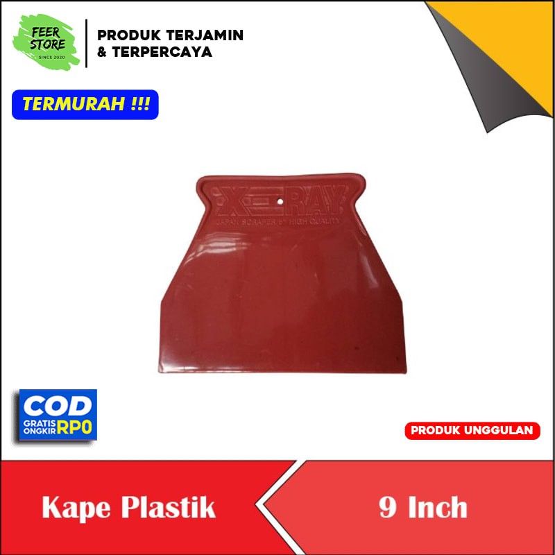 Jual Kape Plastik set 5 7 9 Scraper Kave kappe Plastic PVC 5 7 9 inch ...