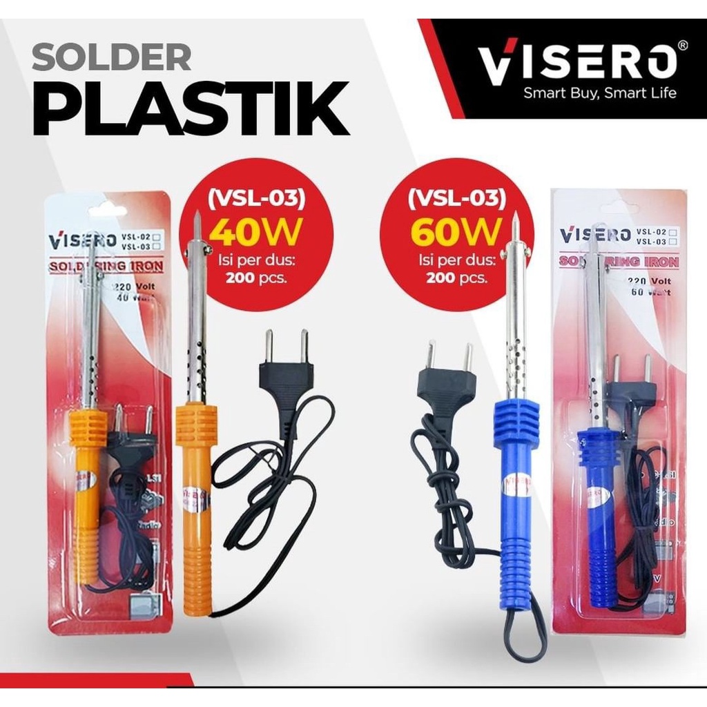 Jual Solder Visero Biasa VSL 40w dan 60w // soldering iron solder ...