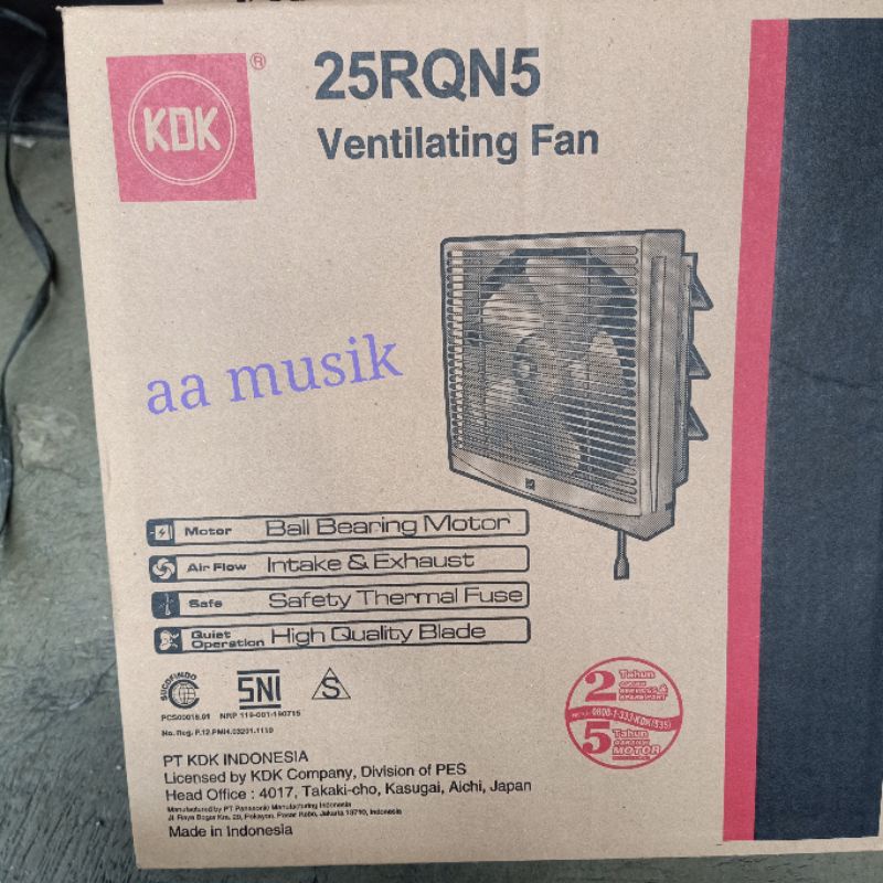 Jual EXHAUST FUN DINDING KDK 25RQN5 UKURAN 10 INCH VENTILATING FUN ...