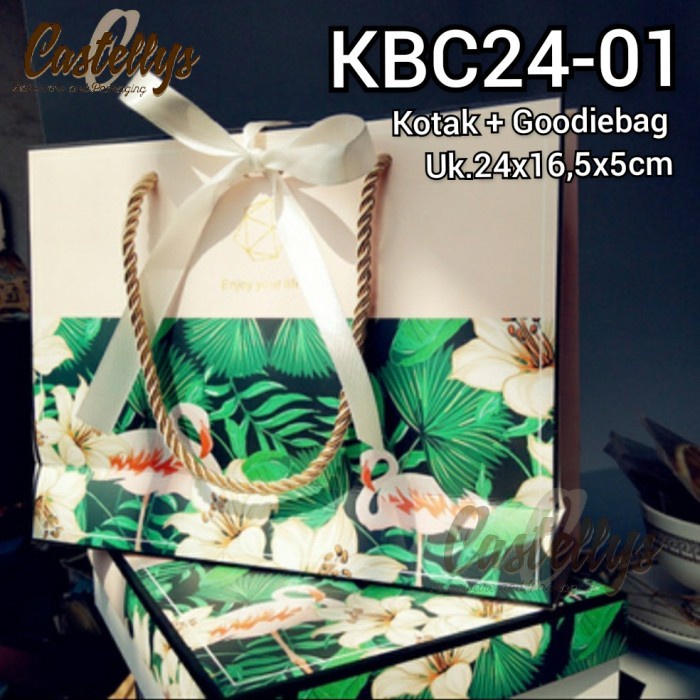 Jual 5 SET KBC24-01 ISI Kotak Kue dan Paper Bag Hampers Kue Nastar ...