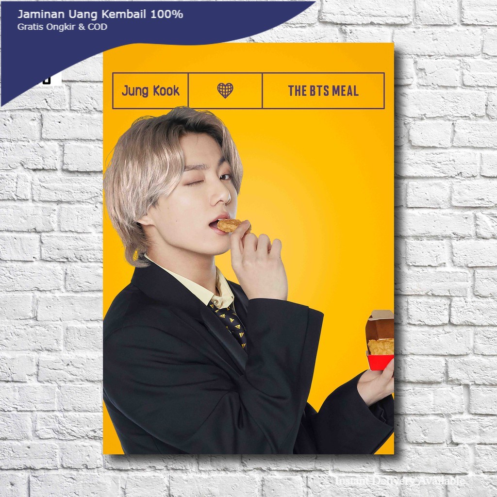 Jual Poster Jungkook BTS X MCD A3+ JNK219 | Shopee Indonesia